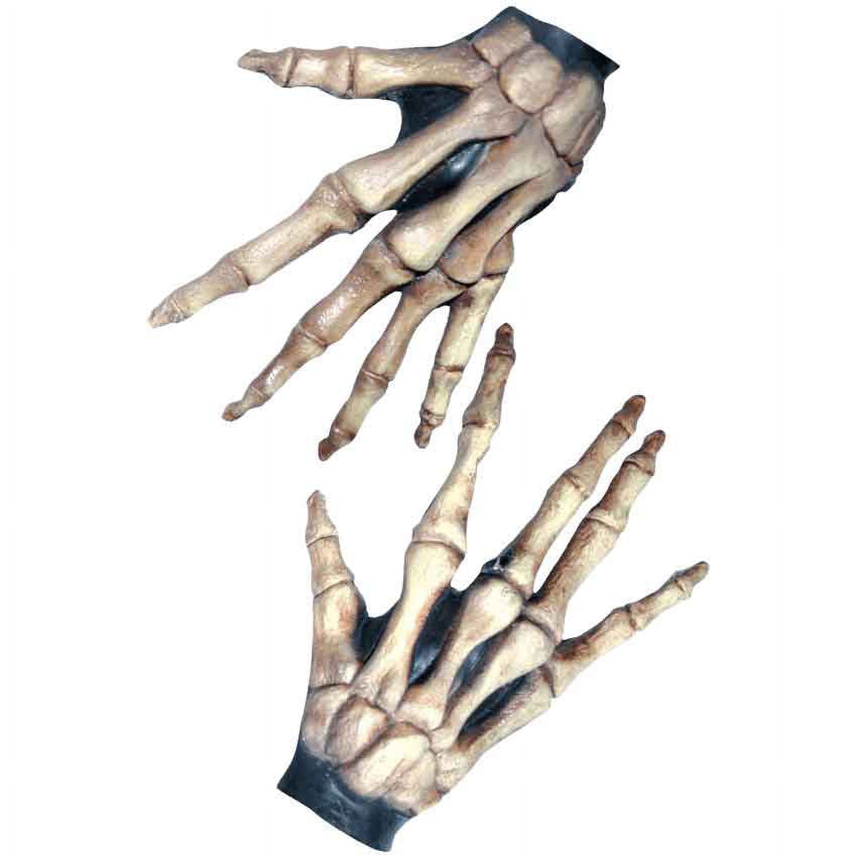 Bone-Colored Large Skeleton Costume Hands by Medieval Collectibles ...