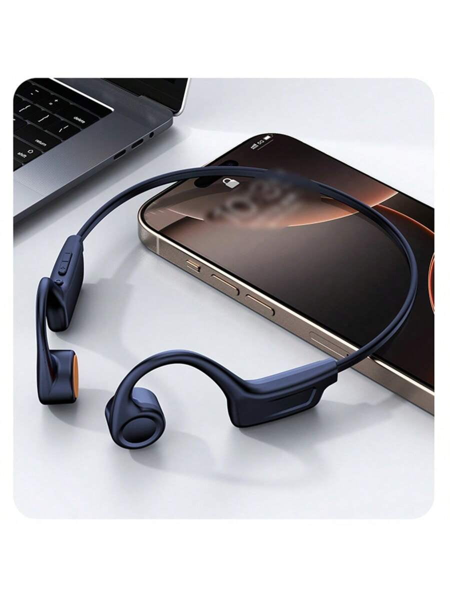 Bone Conduction Headphones, 2025 Upgrade Open-Ear True Wireless Workout Headset With Microphones ...