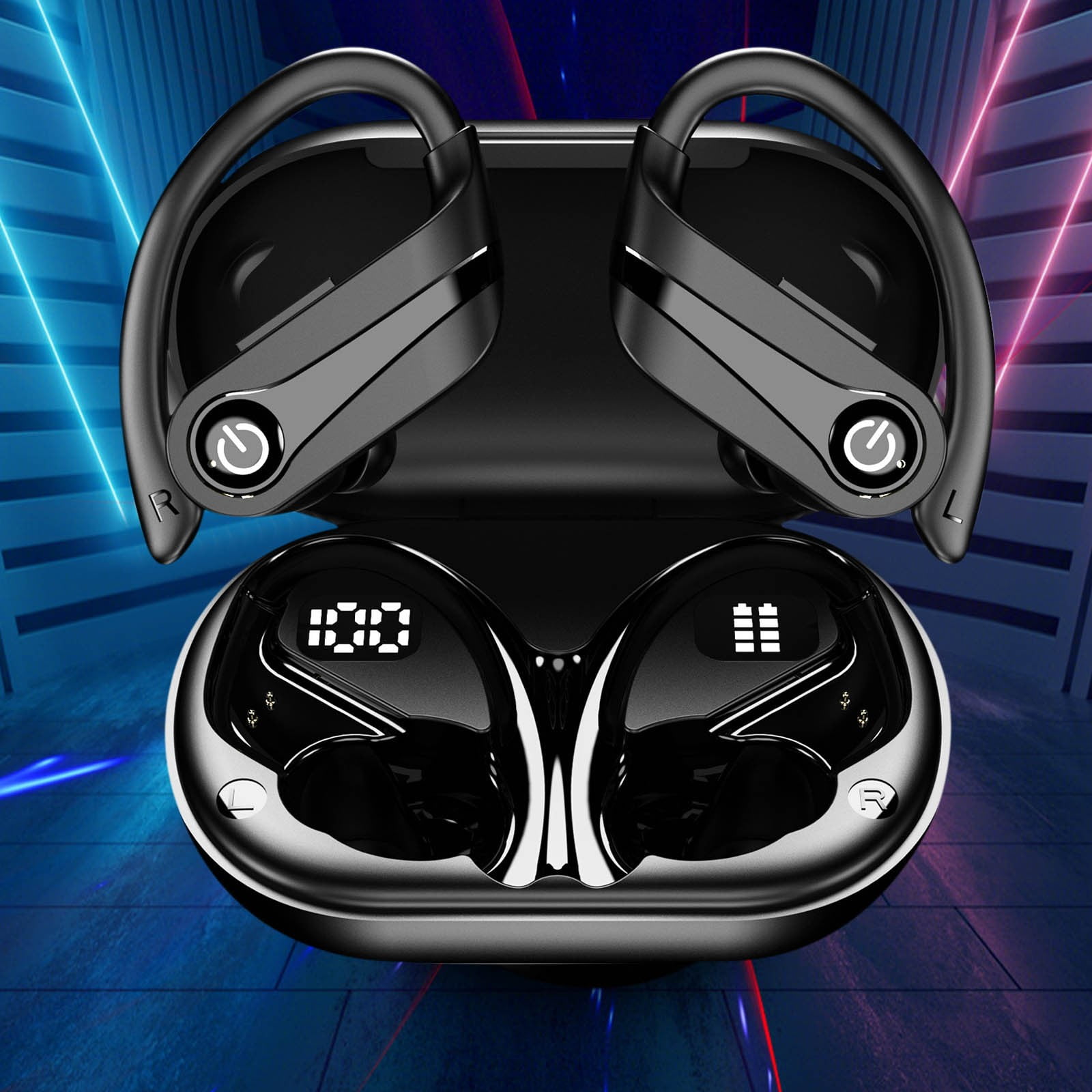 Bone Conduction Headphones Bluetooth 5.3 Open Ear Headphones with Mic ...