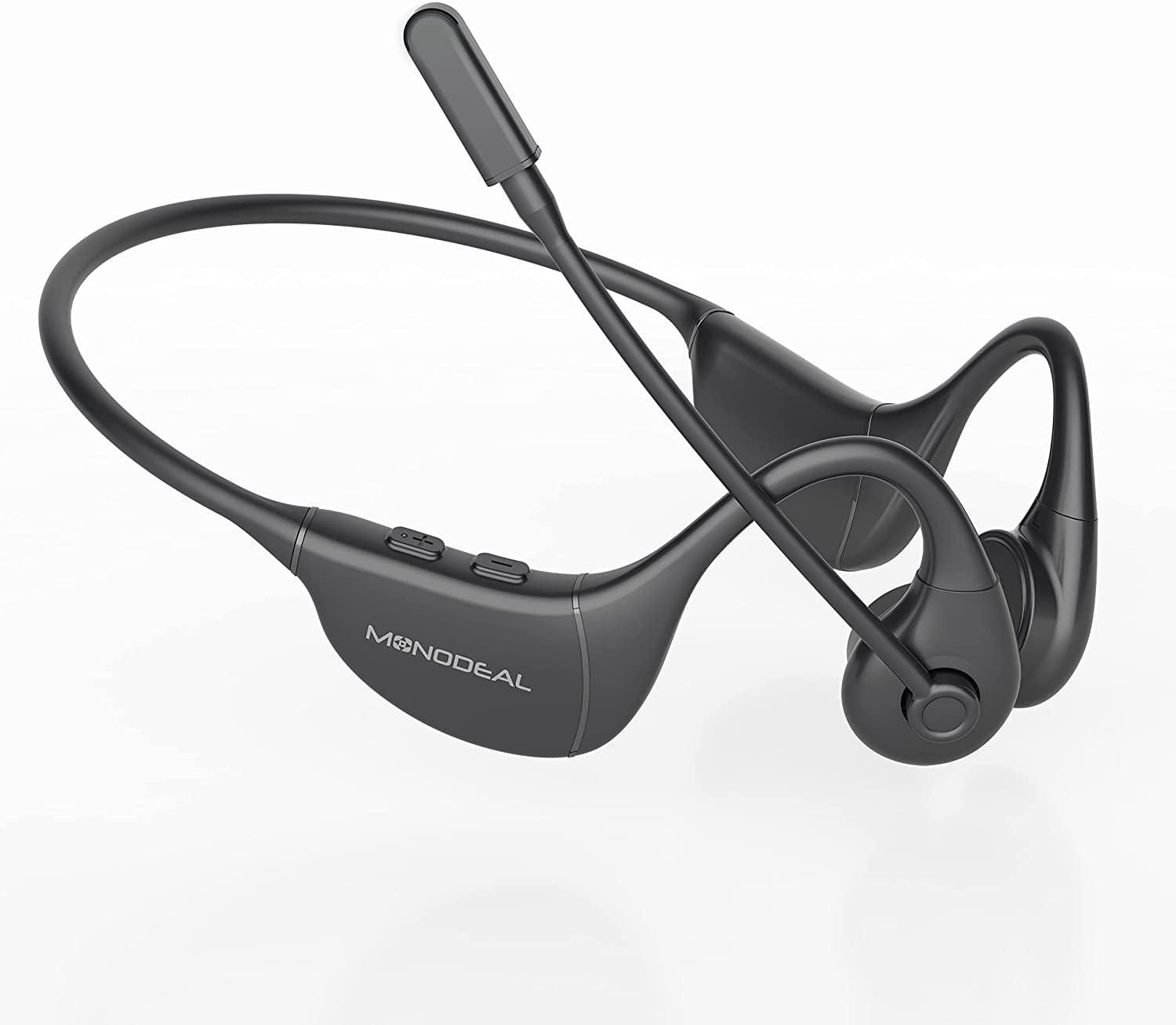Monodeal Bone Conduction Headphones, Bluetooth 5.3, Mic, Waterproof ...