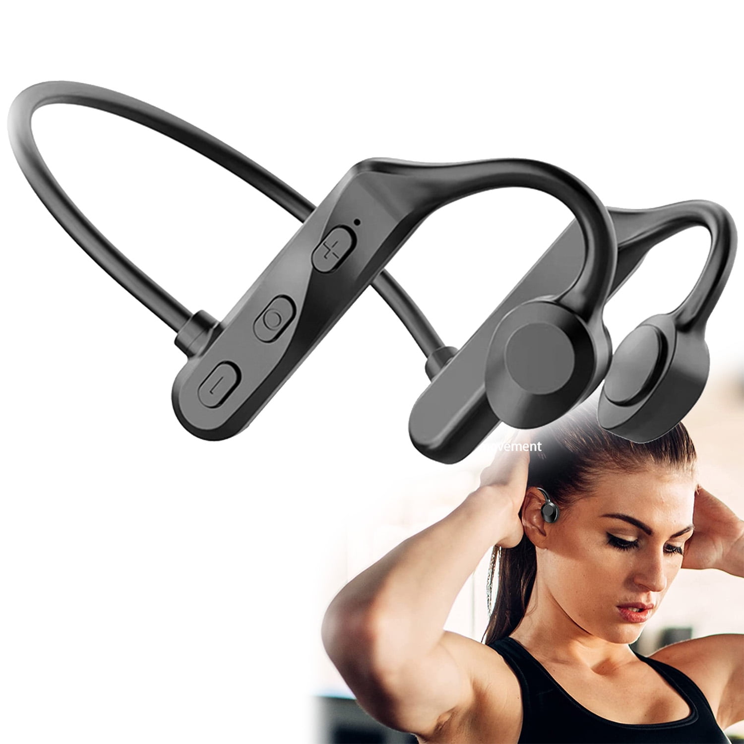 Bone Conduction Headphones, Wireless Bluetooth Earphones, Wireless Open ...