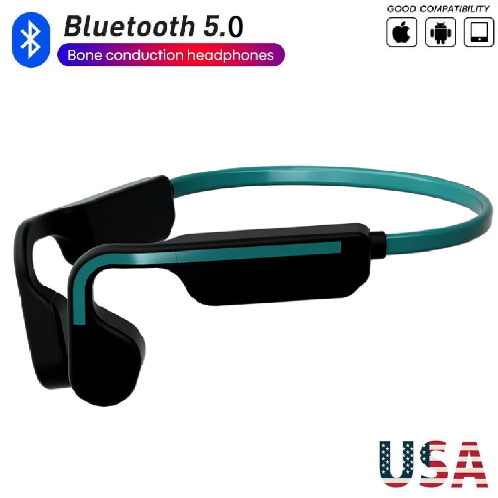 Bone Conduction Waterproof Bluetooth Headphones, Sports Earphones for ...