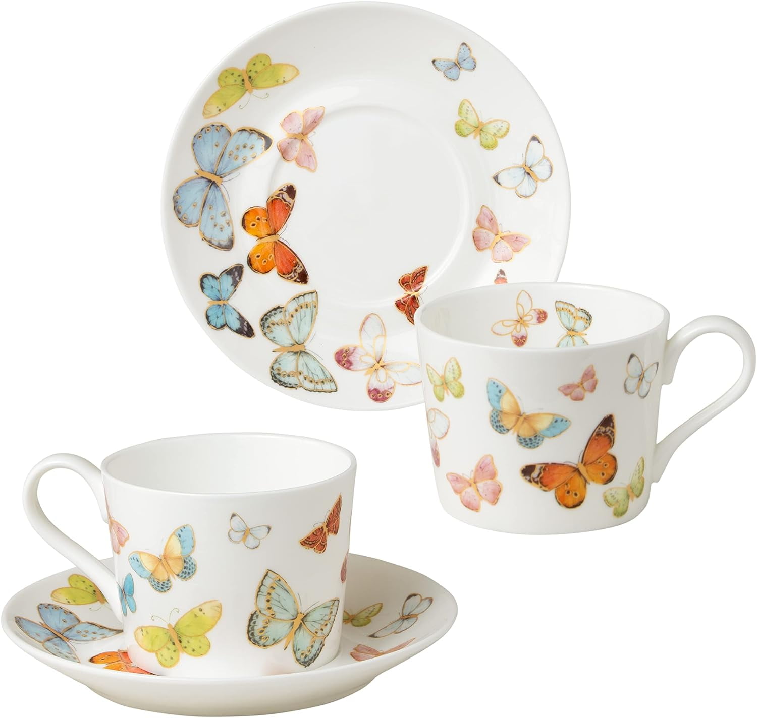 Bone Cup And Saucer 8-Ounce (Set of 2) - Walmart.com