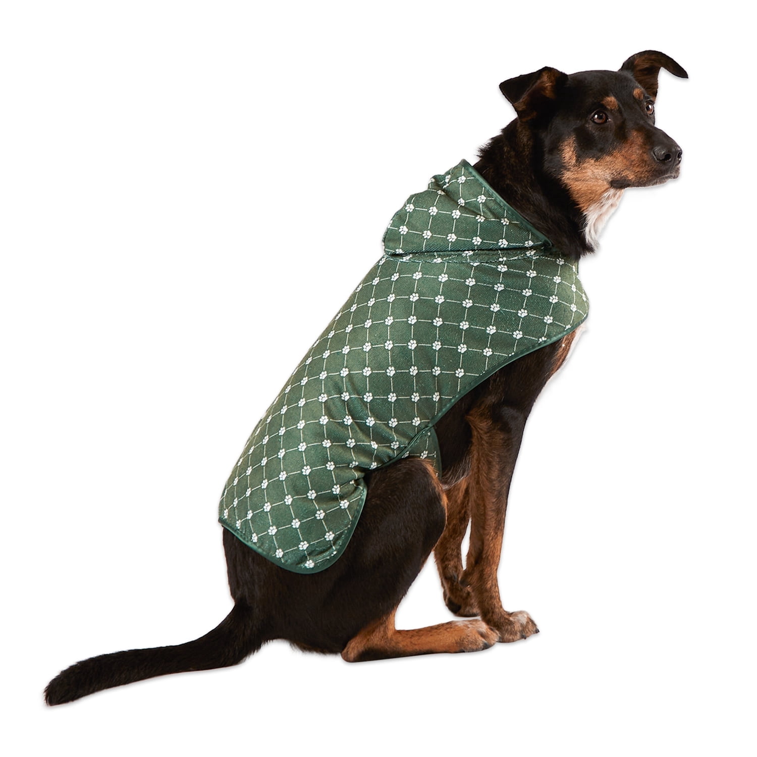 Bone Dry Trellis Paw Microfiber Bath Pet Robe with Adjustable Closure ...