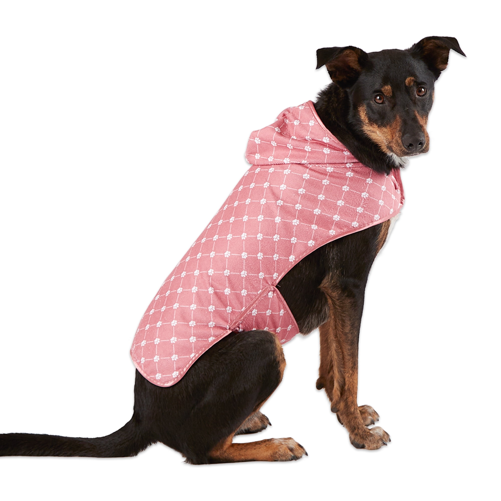 DII Rose Printed Trellis Paw Medium Pet Robe - Walmart.com