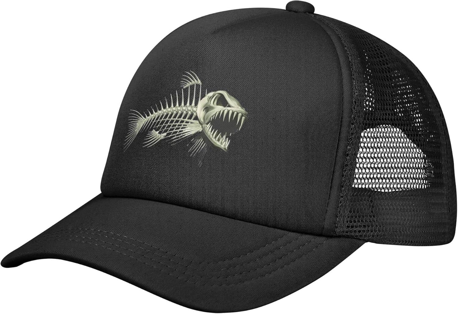 Bone Fish Baseball Hat Sports Baseball Cap Mesh Hat - Walmart.com