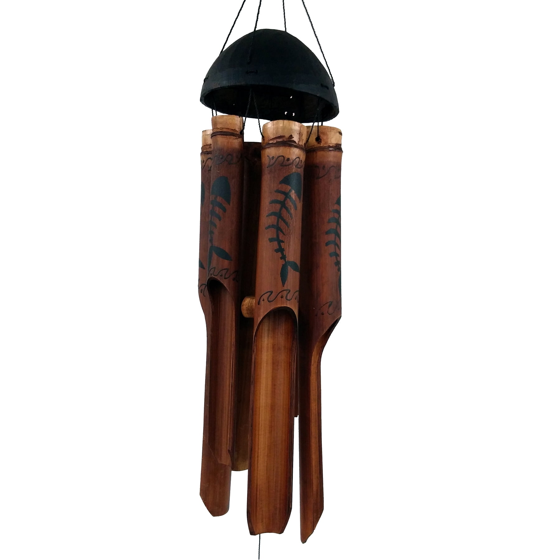 Bone Fish Sm Simple Bamboo Wind Chime - Walmart.com