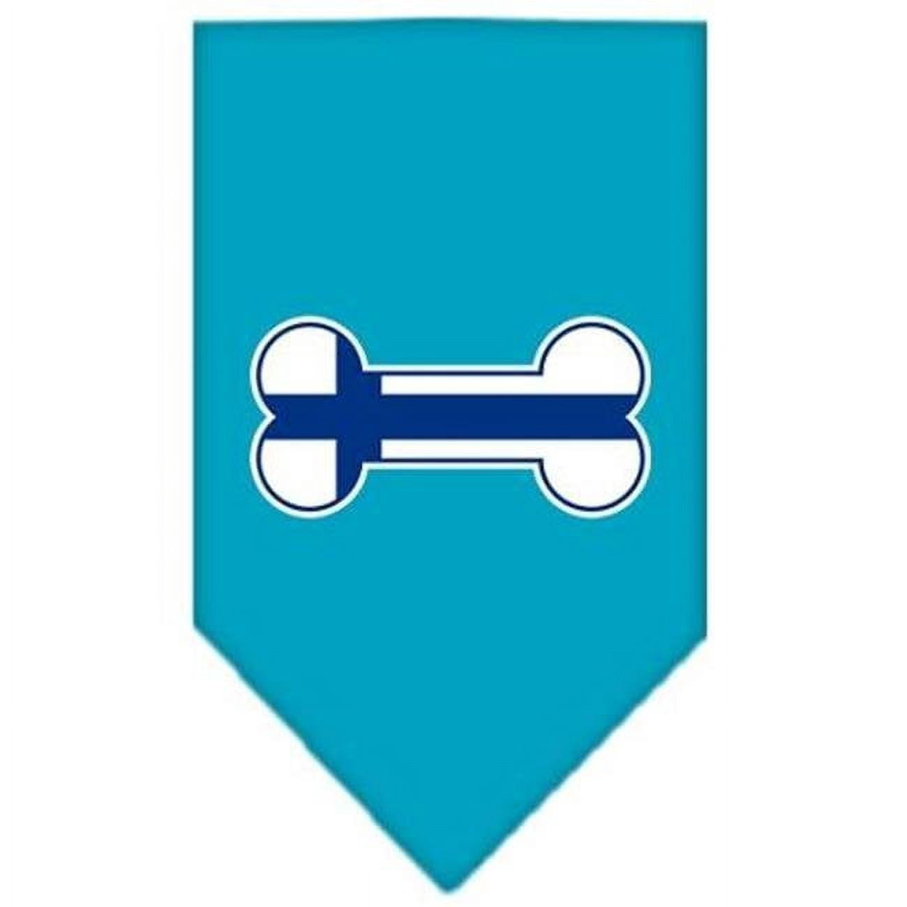 Bone Flag Finland Screen Print Bandana Turquoise Large - Walmart.com