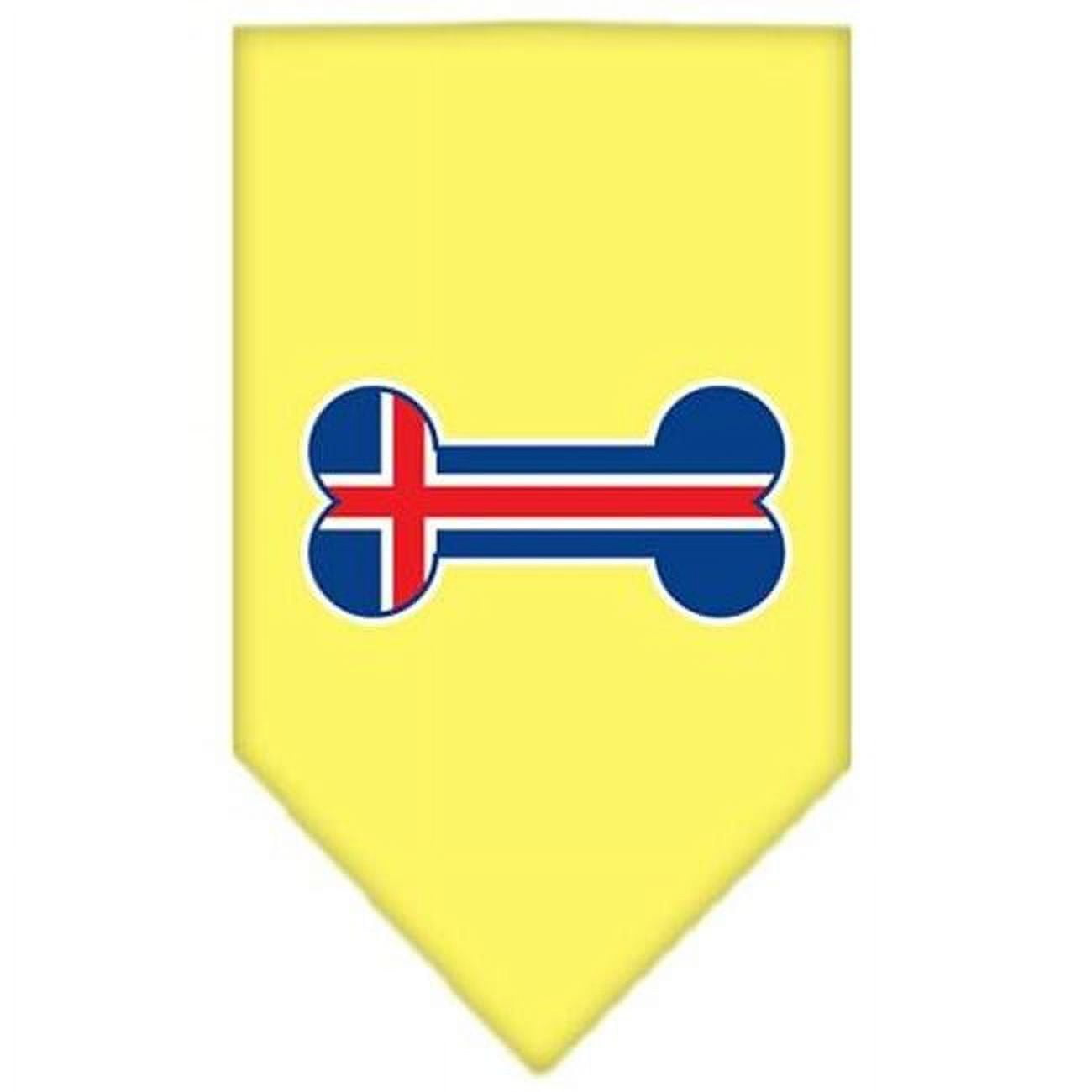Bone Flag Iceland Screen Print Bandana Yellow Small - Walmart.com