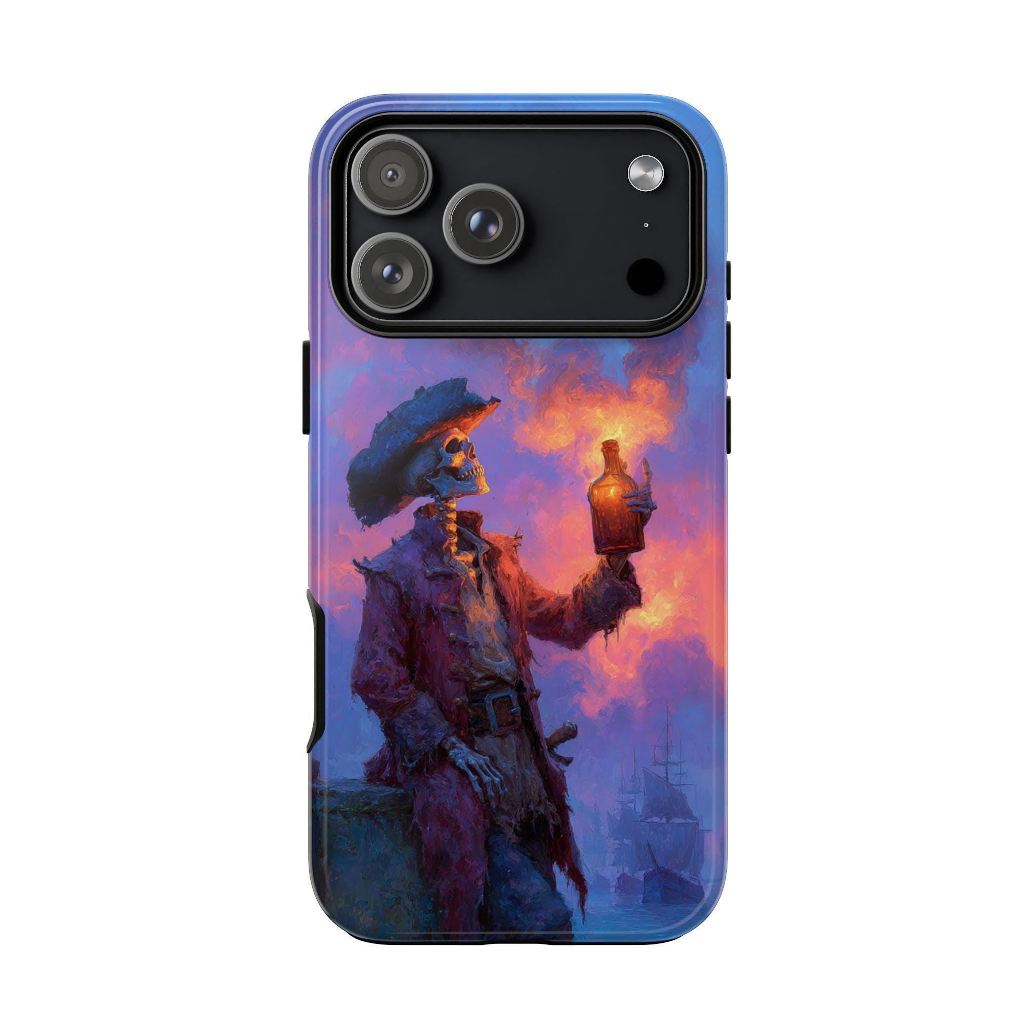 Bone Helm Pirate Sunset Rum Nautical Bold Scene Phone Case with iPhone ...