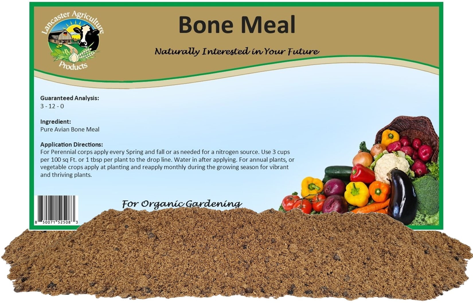 Lancaster Agriculture Bone Meal Fertilizer, 16 lb, Plant Food with ...