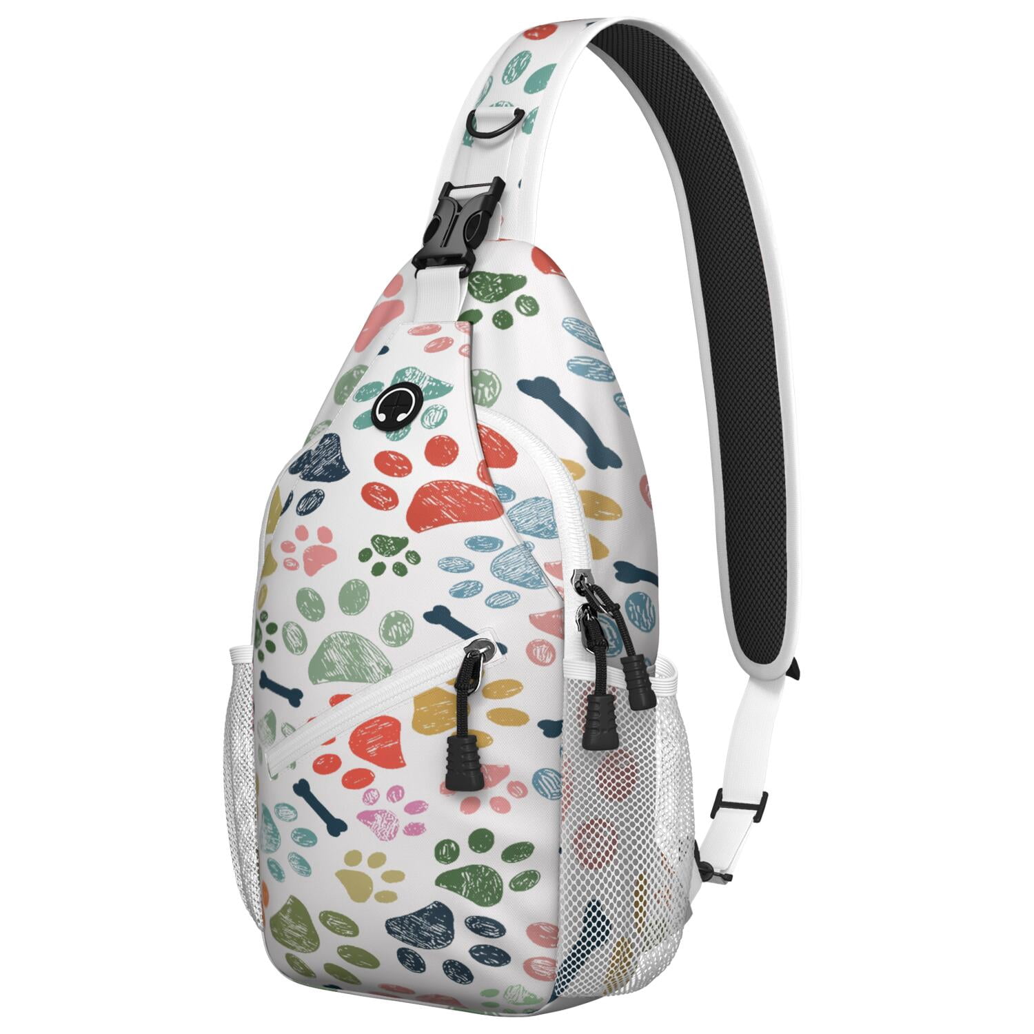 Bone Pattern Hiking Companion - Dog-Themed Crossbody Bag with Quick ...