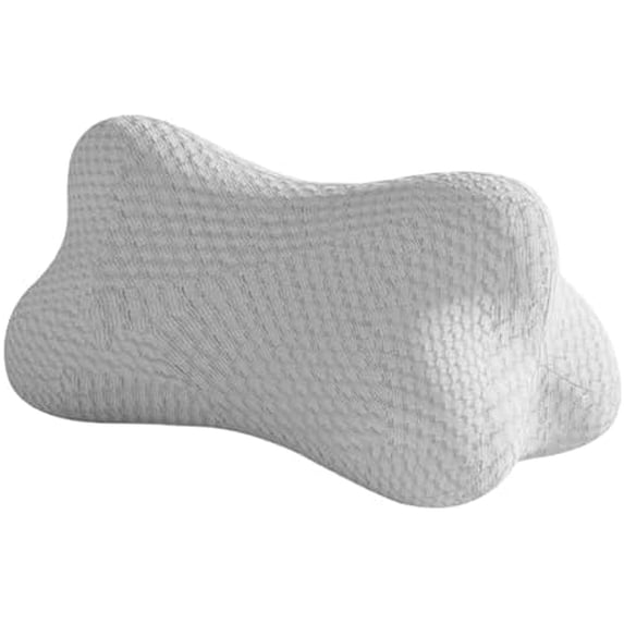 Bone Pillow, 48x25cm Memory Foam Bone Pillow with Plush Cover, Soft ...