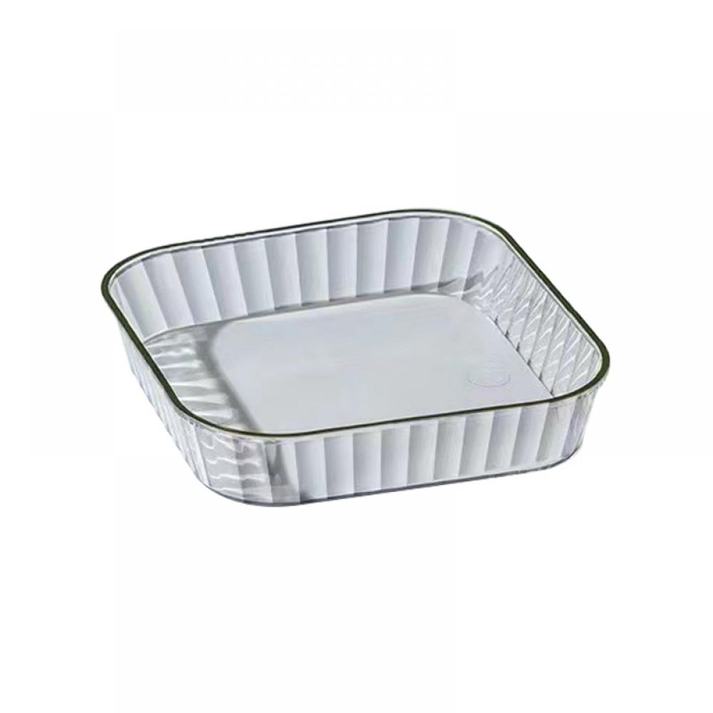 Bone Saucer Plate Transparent Fruit Dish Spit Bone Dish Home Snack ...