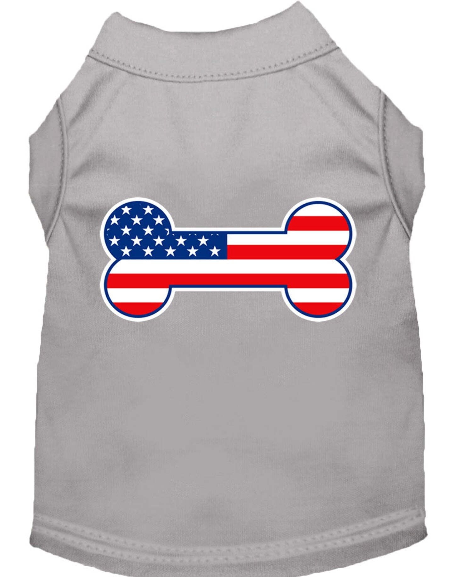 Pet Dog Cat Shirt Screen Printed, "Bone Shaped American Flag" - Walmart.com