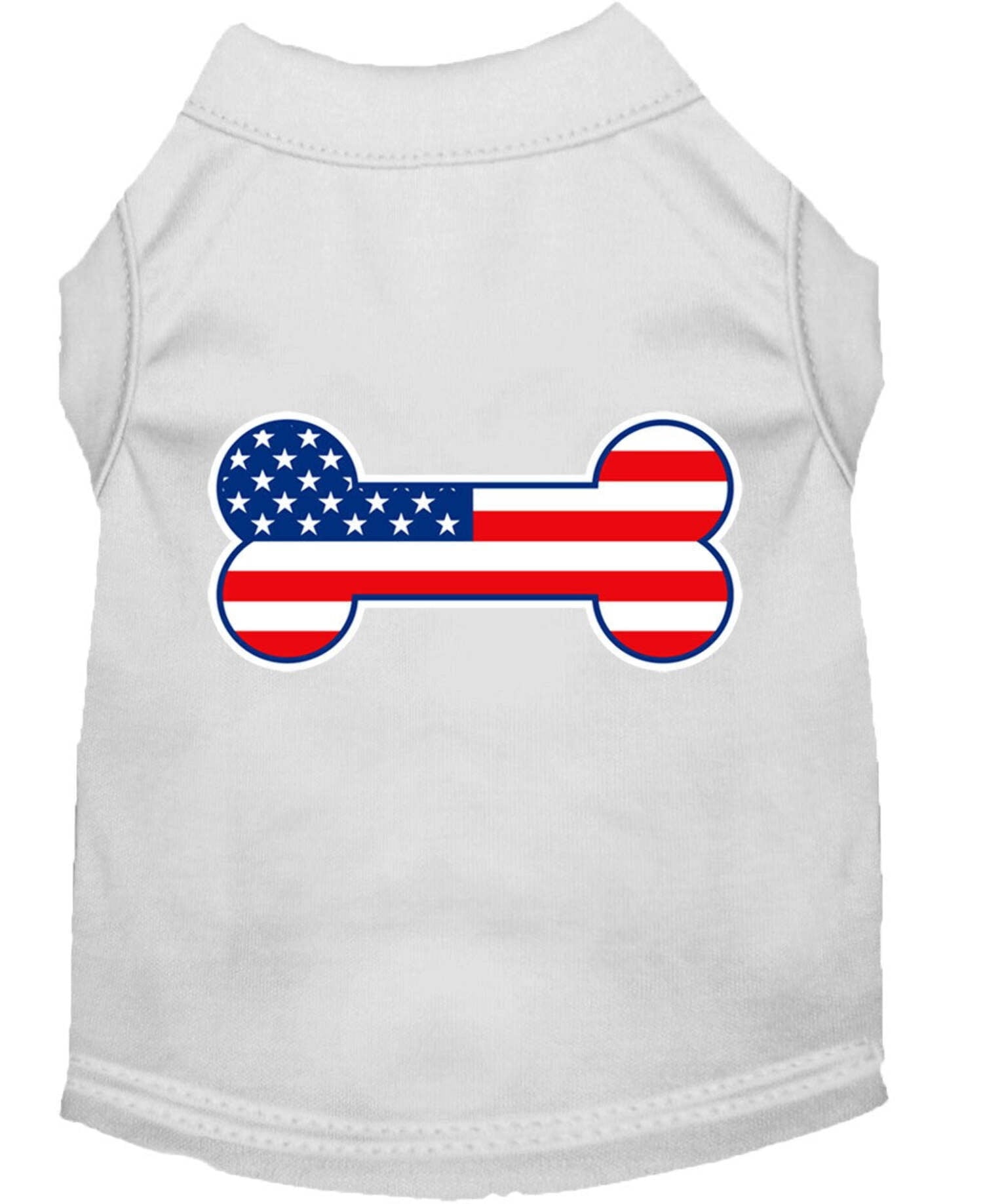 Pet Dog Cat Shirt Screen Printed, "Bone Shaped American Flag" - Walmart.com
