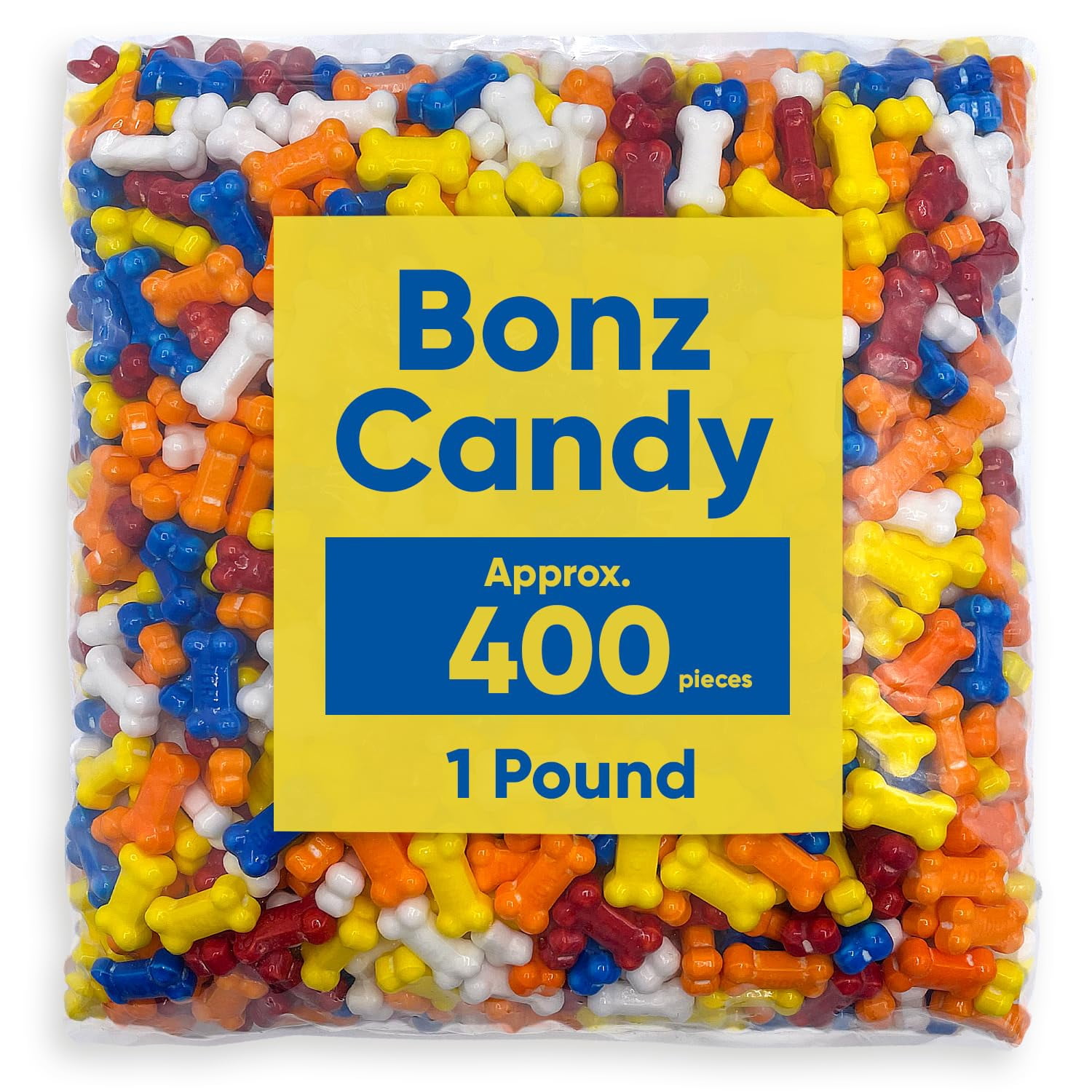 Bone Shaped Bonz Candy MZF22 - Approx 400 Bone Candy For Kids - 1 Pound ...