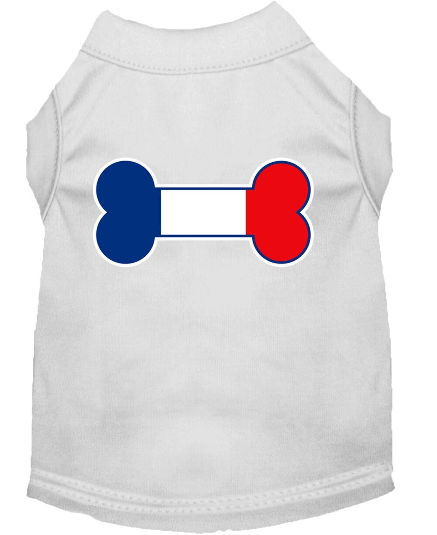 Pet Dog Cat Shirt Screen Printed, "Bone Flag France" - Walmart.com
