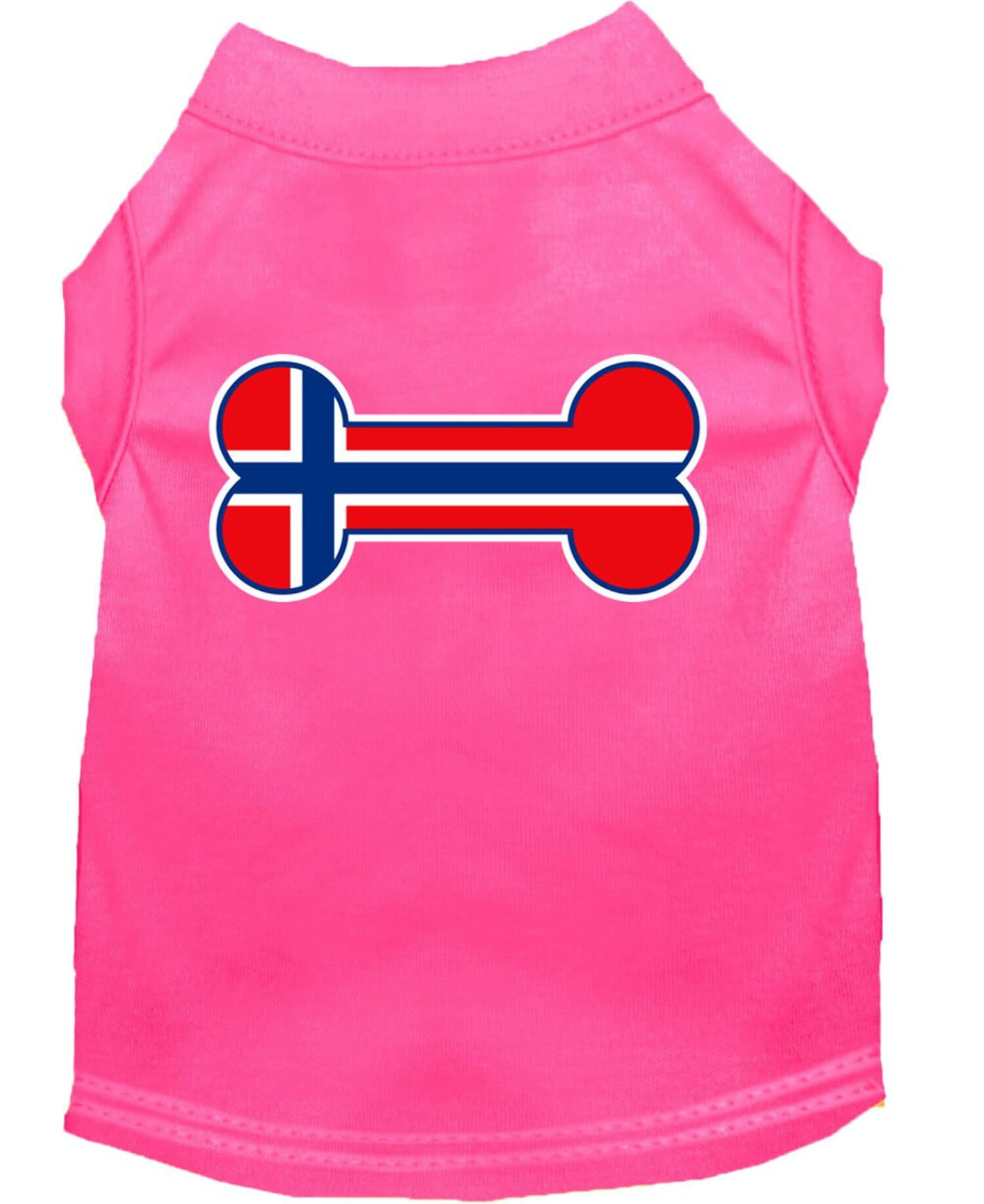 Pet Dog Cat Shirt Screen Printed, "Bone Flag Norway" - Walmart.com