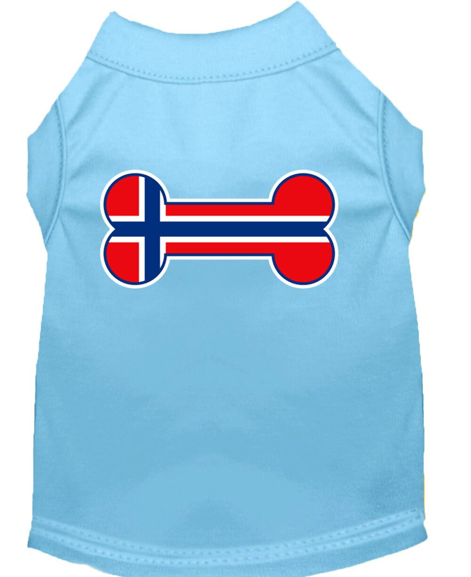 Pet Dog Cat Shirt Screen Printed, "Bone Flag Norway" - Walmart.com