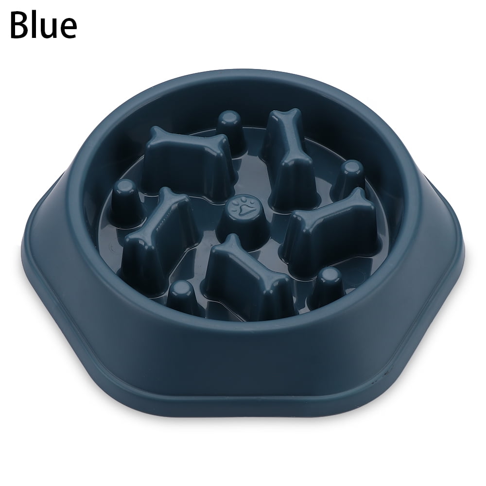 Bone Shaped Rotary Interactive Anti Choke Puppy Dishes Pet Slow Feeder ...