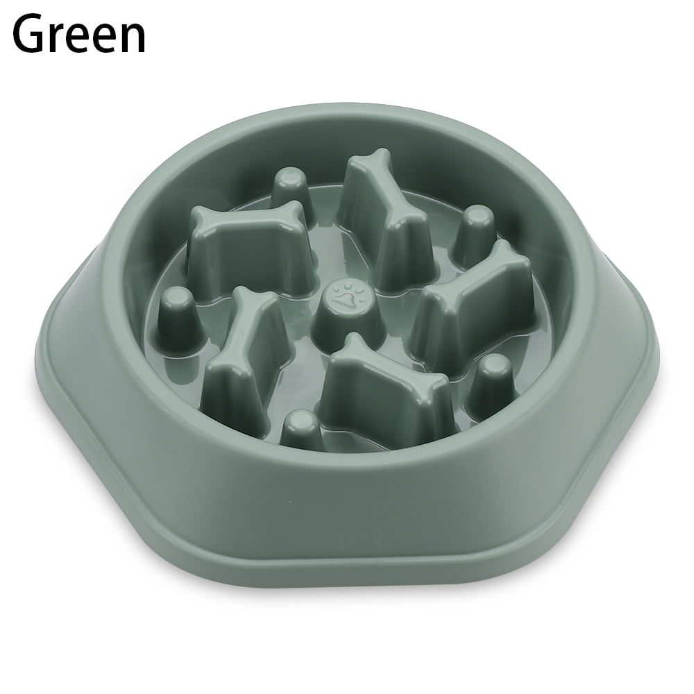 Bone Shaped Rotary Interactive Anti Choke Puppy Dishes Pet Slow Feeder ...
