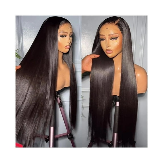 Bone Straight 13x4 Lace Front Wigs Human Hair Brazilian Transparent ...