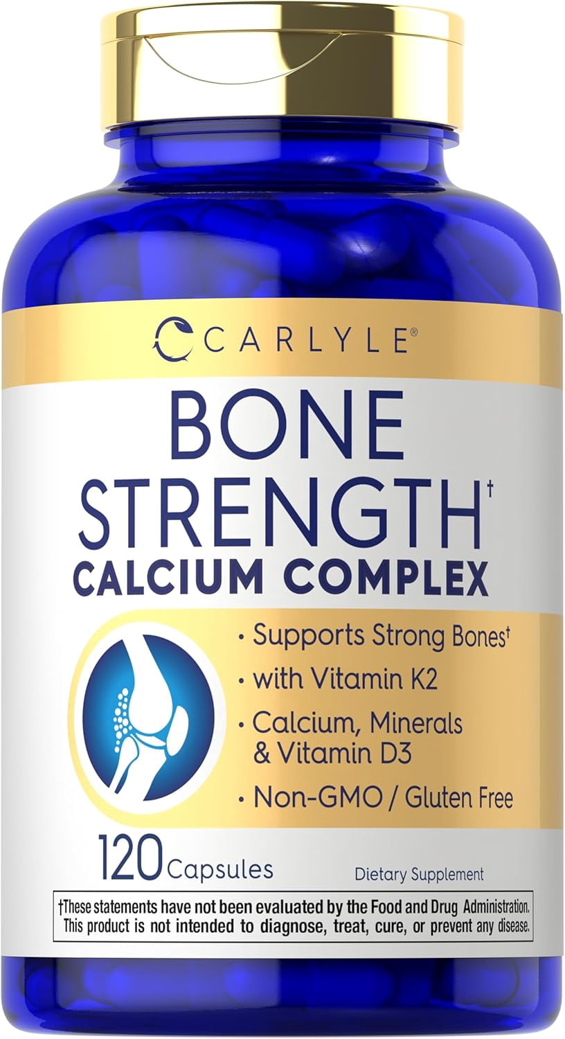 Bone Strength Supplement | 120 Capsules | Calcium Complex Vitamin | For ...