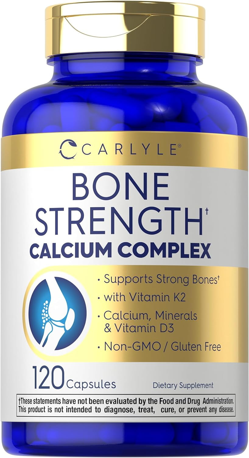 Bone Strength Supplement | 120 Capsules | Calcium Complex Vitamin | For ...