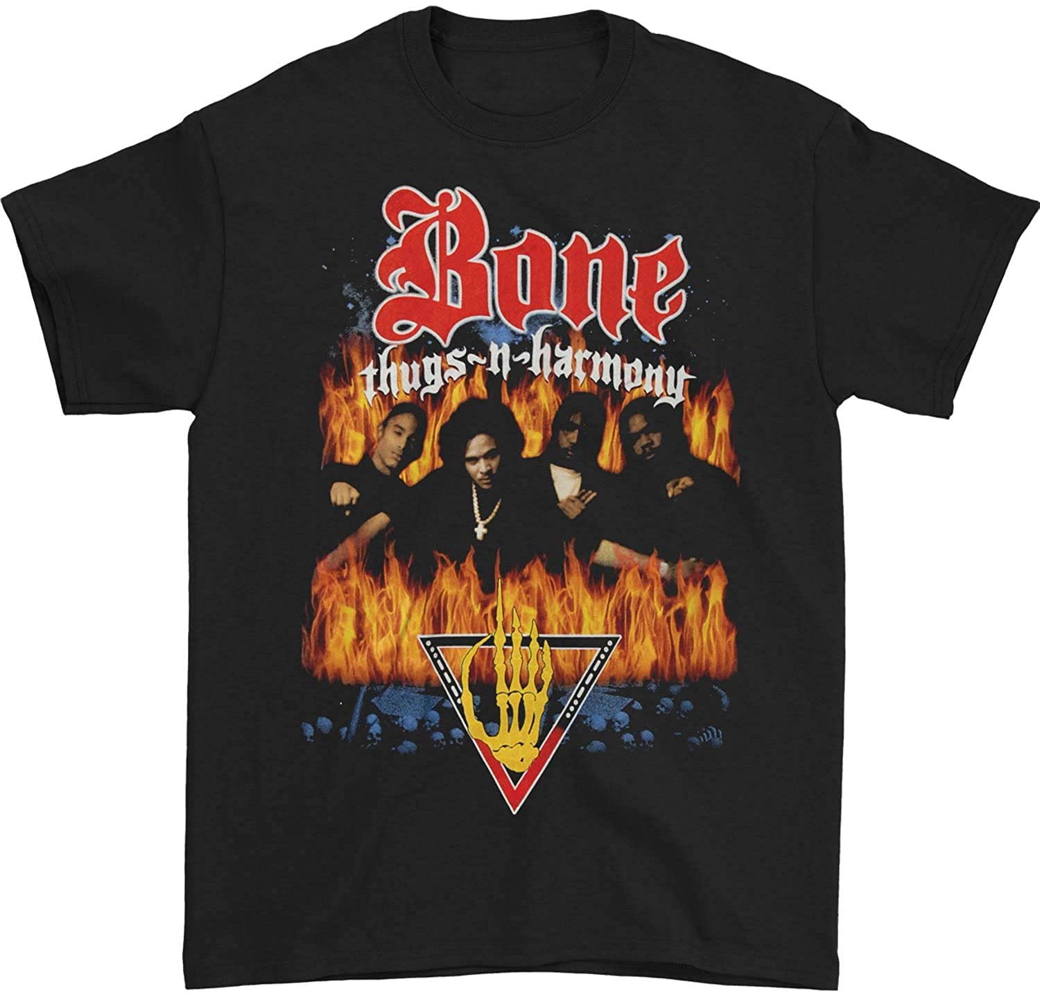 Bone Thugs-N-Harmony Men's Look into my Eyes T-Shirt Black Small ...
