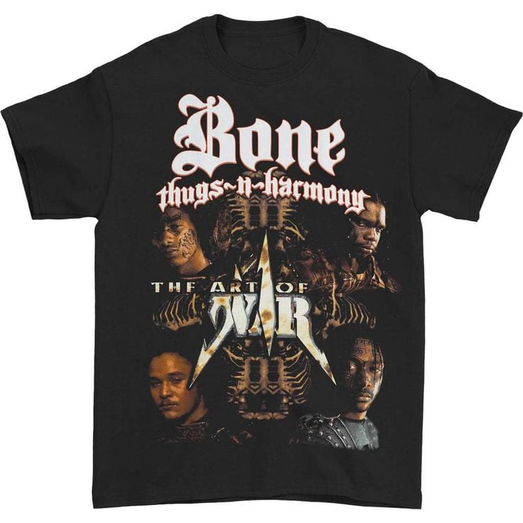 Bone Thugs-N-Harmony T-Shirt | The Art of War Album Vintage Rap Merch ...