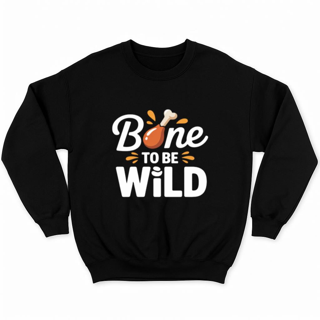 Bone To Be Wild Turkey Leg Family Thanksgiving Food Graphic Funny ...