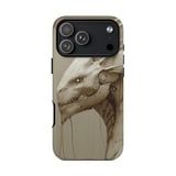 Bone White Monster Dragon Mech Art Case with iPhone 17 to 11 Pro Max ...