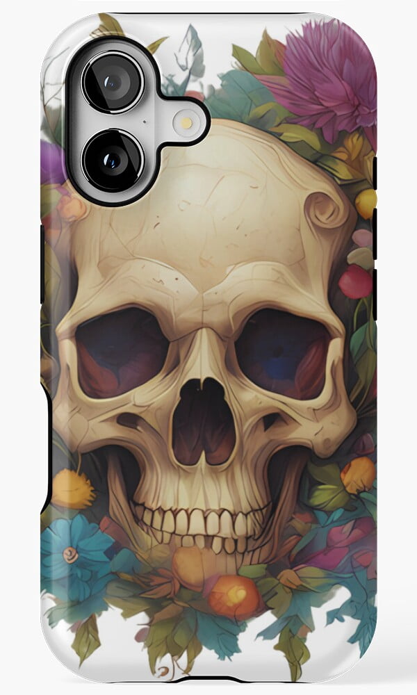 Bone and Botany Stickers Design Phone Case for iPhone 11 12 13 14 15 16 ...