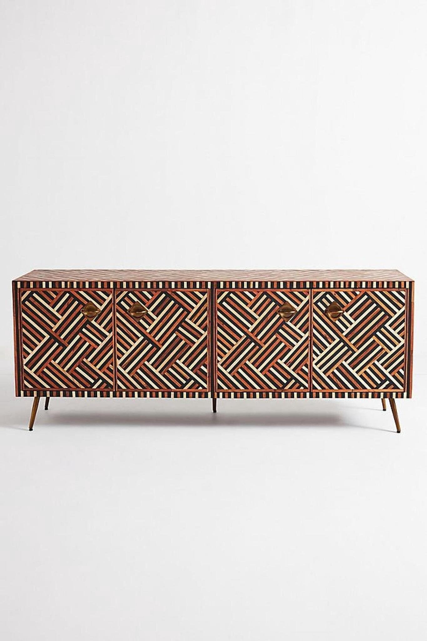 Bone inlay optical media console | bone inlay optical tv unit | bone ...