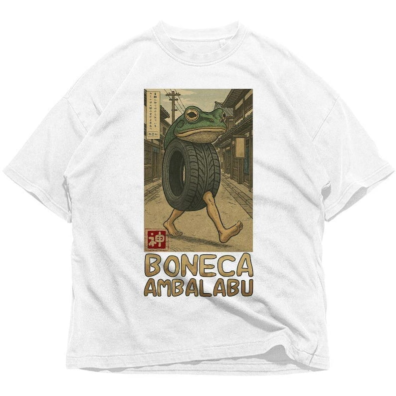 Boneca Ambalabu Brainrot T-Shirt, Funny Ukiyo-E Japanese Art Tee ...