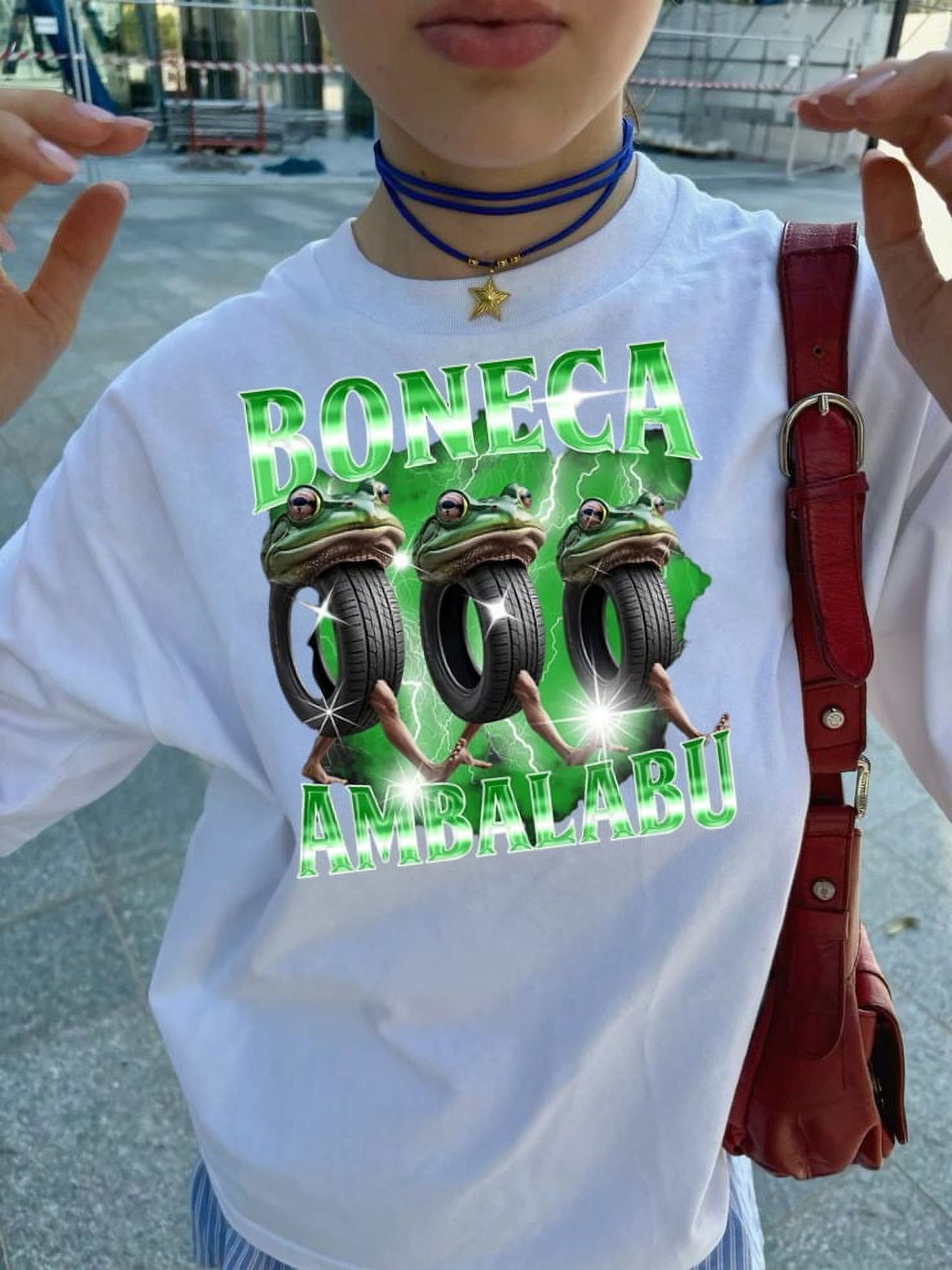 Boneca Ambalabu T-Shirt Funny Brainrot Italian Meme Silly Frog Design ...