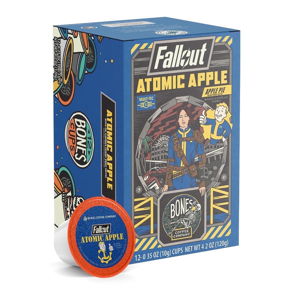 Atomic Apple Coffee Pods - 12ct | Bones Coffee - Walmart Business Supplies