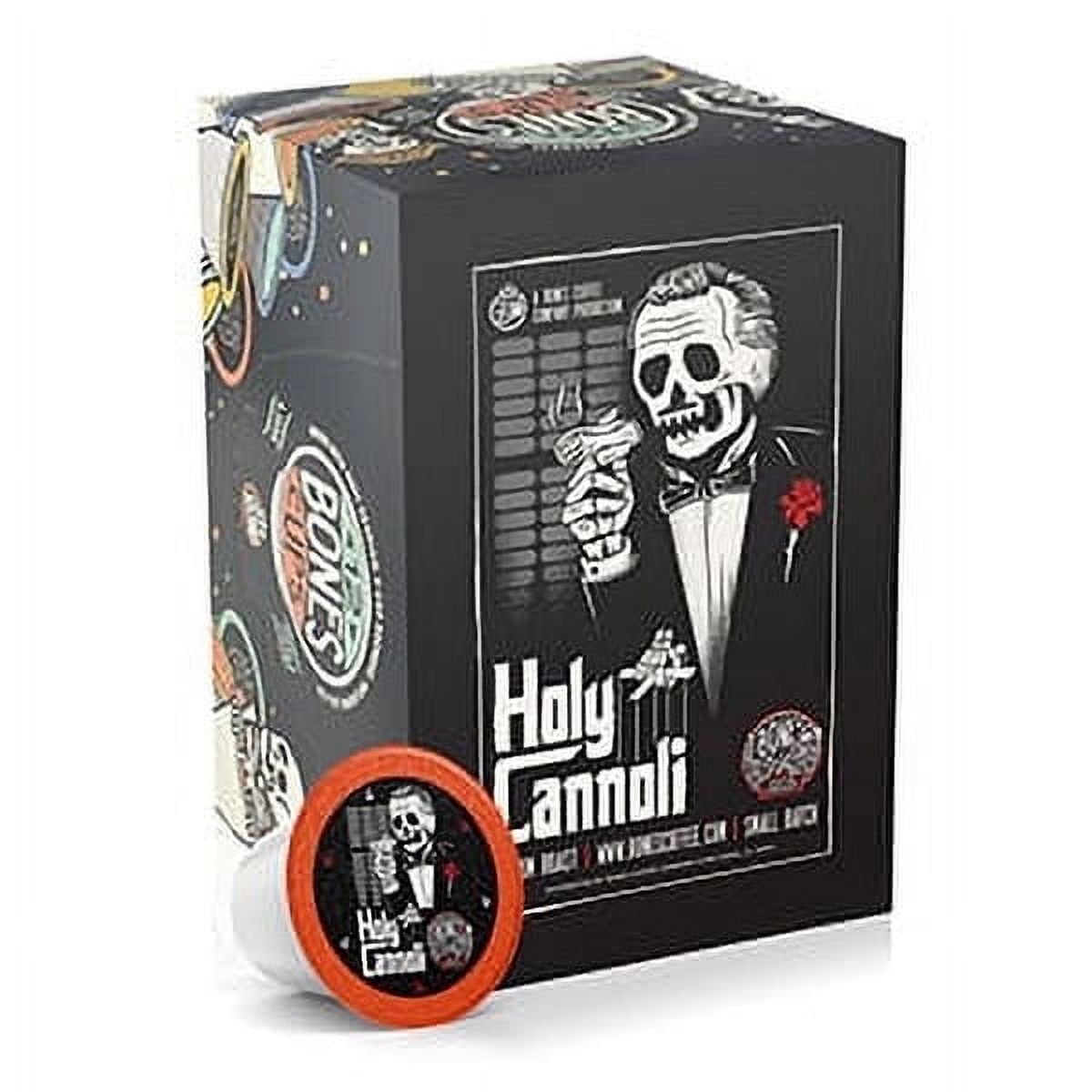 Bones Coffee Co. Medium Roast K Cups | 12 ct. Holy Cannoli Flavored ...