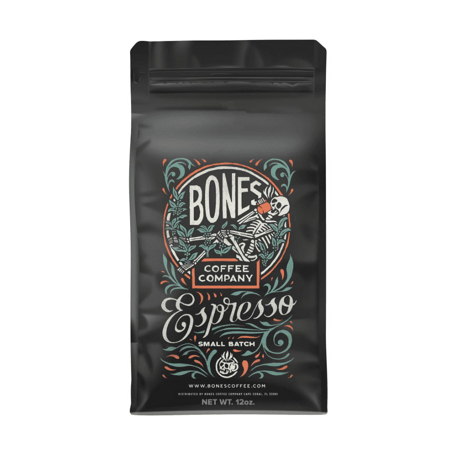 Bones Coffee Medium Roast Whole Bean Coffee | 12 oz Espresso Coffee ...