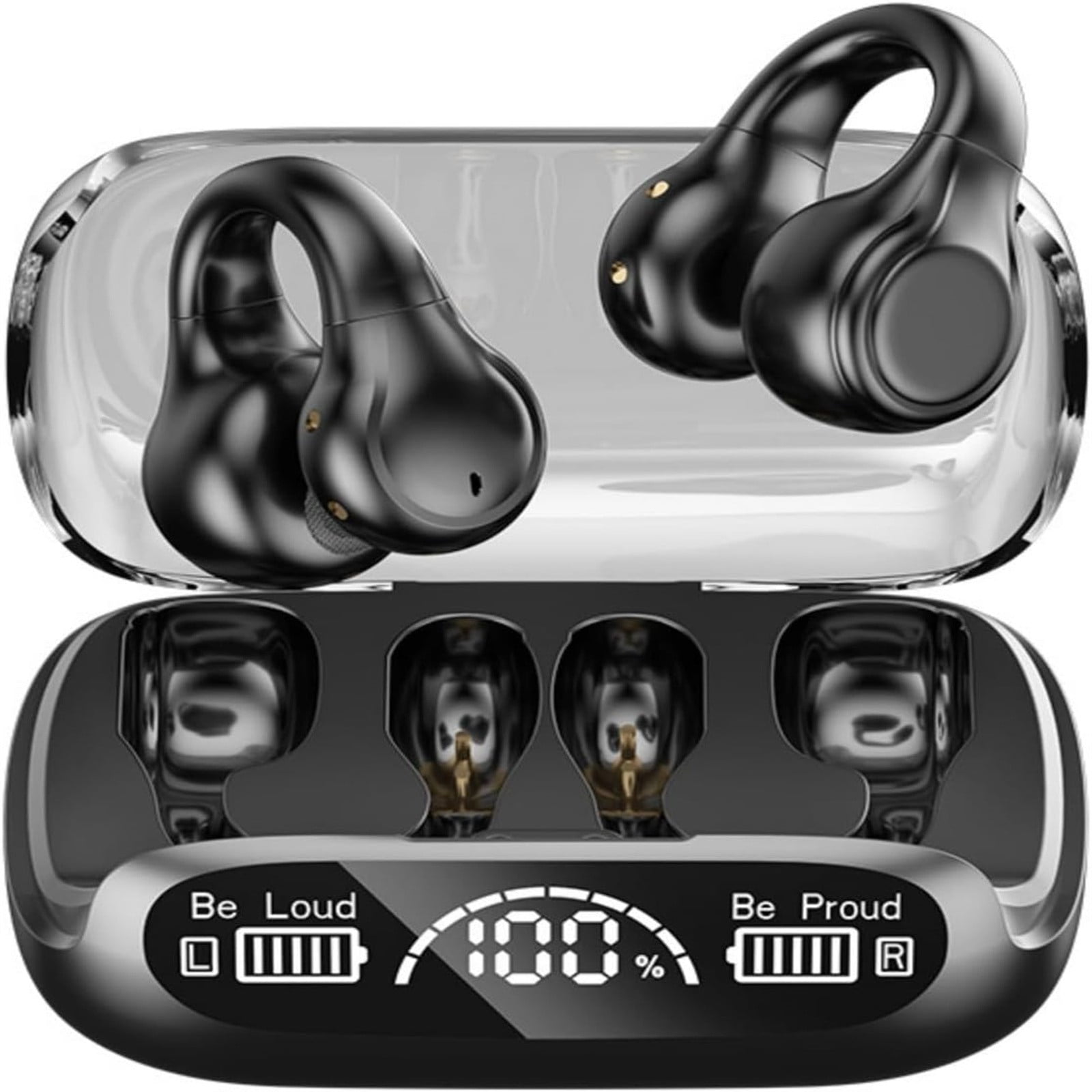 Bones Conduction Earbuds Wireless Ear Clip Skeleton Conduction ...