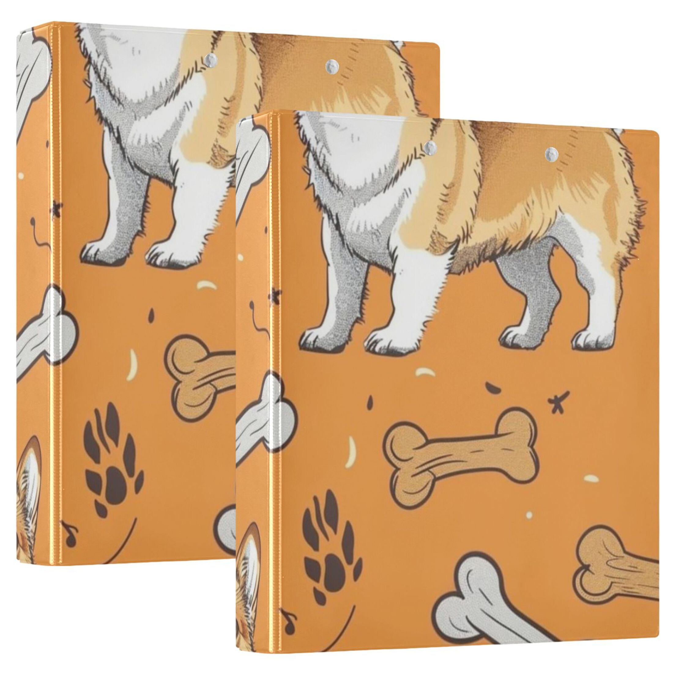 Bones Dogs 3 Ring Binders 1.5 inch Hardcover File Folders with Interior ...