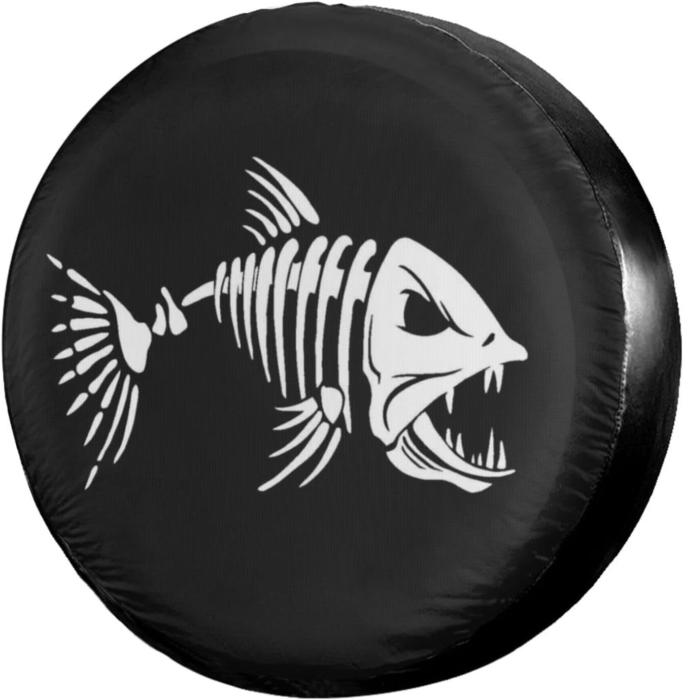 Bones Fish Tire Cover Waterproof Dust-Proof UV Sun Wheel Tire Cover Fit ...