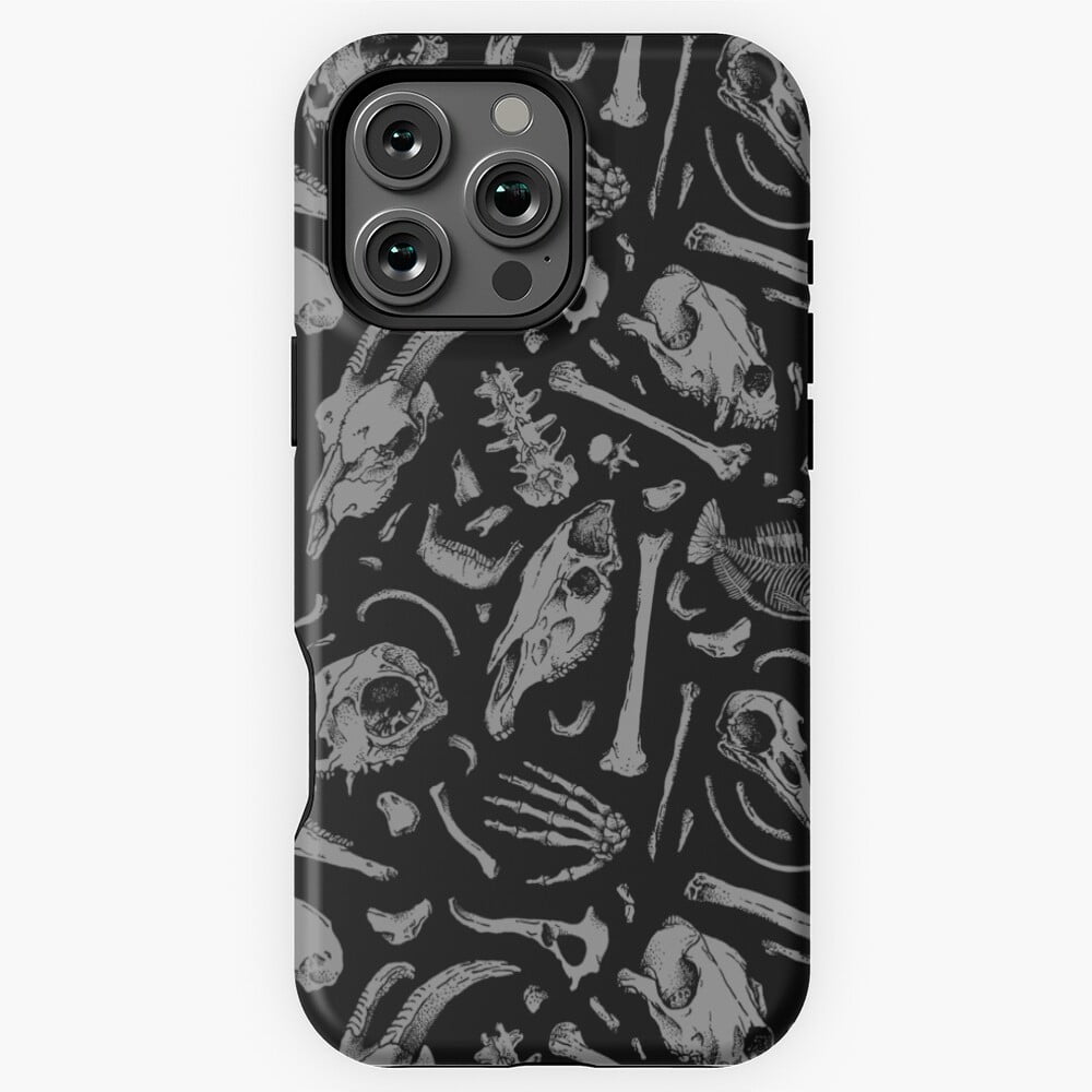 Bones Skeleton Pattern Phone Case Compatible with iPhone 11-17 Pro Max - Walmart.com