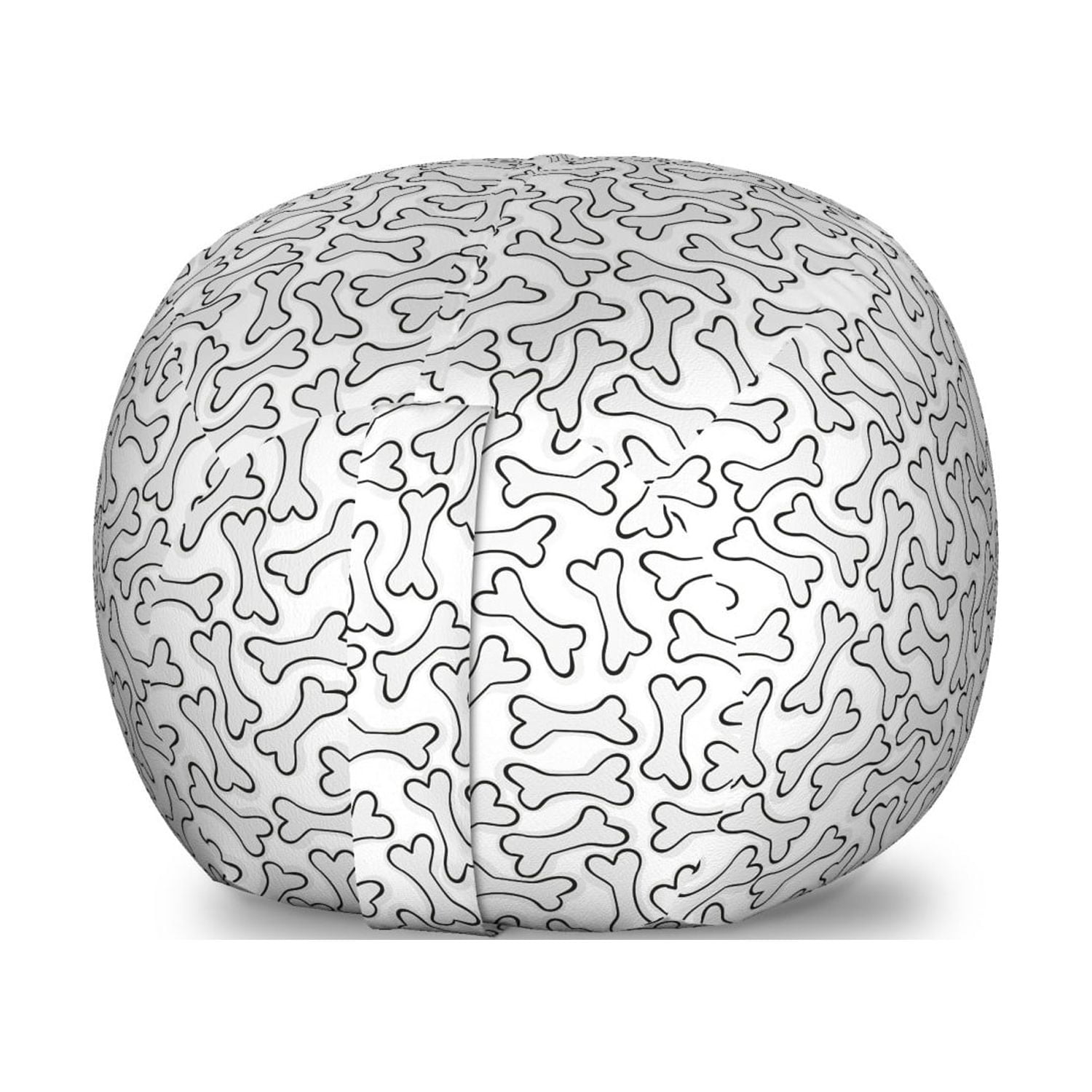 Bones Storage Toy Bag Chair, Randomly Scattered Continuing Dog Bones ...