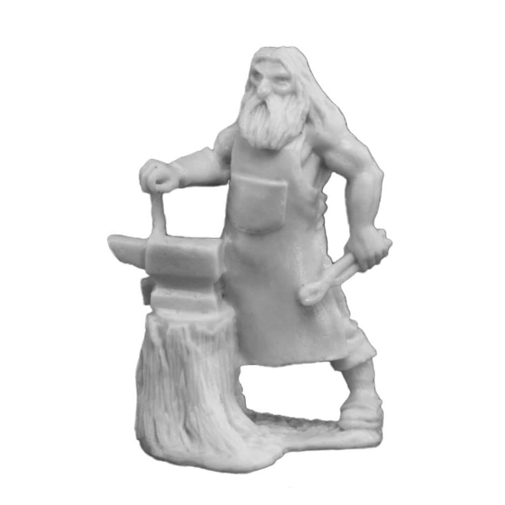 Bones Townsfolk Blacksmith Miniature Unpainted Polymer Plastic Model ...