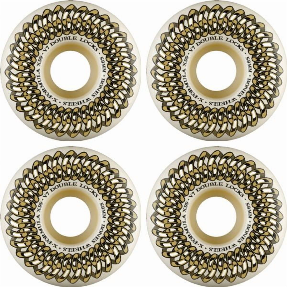 Bones Wheels XF X97 V7 Double-Lock Skateboard Wheels - 58mm 99a (Set of ...