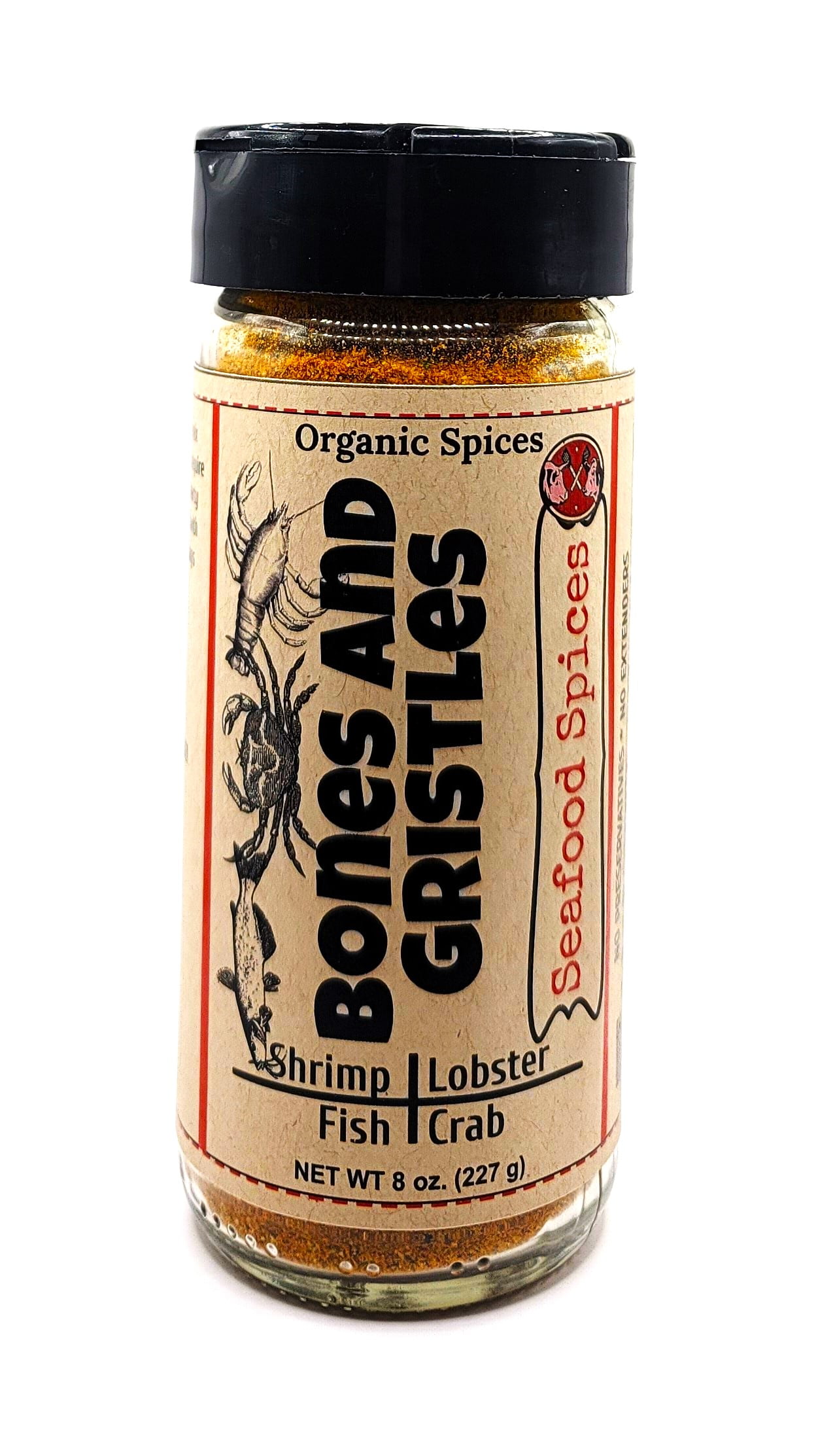 Bones and Gristles Premium Organic Herbs and Spices Seafood Seasoning 8 ...