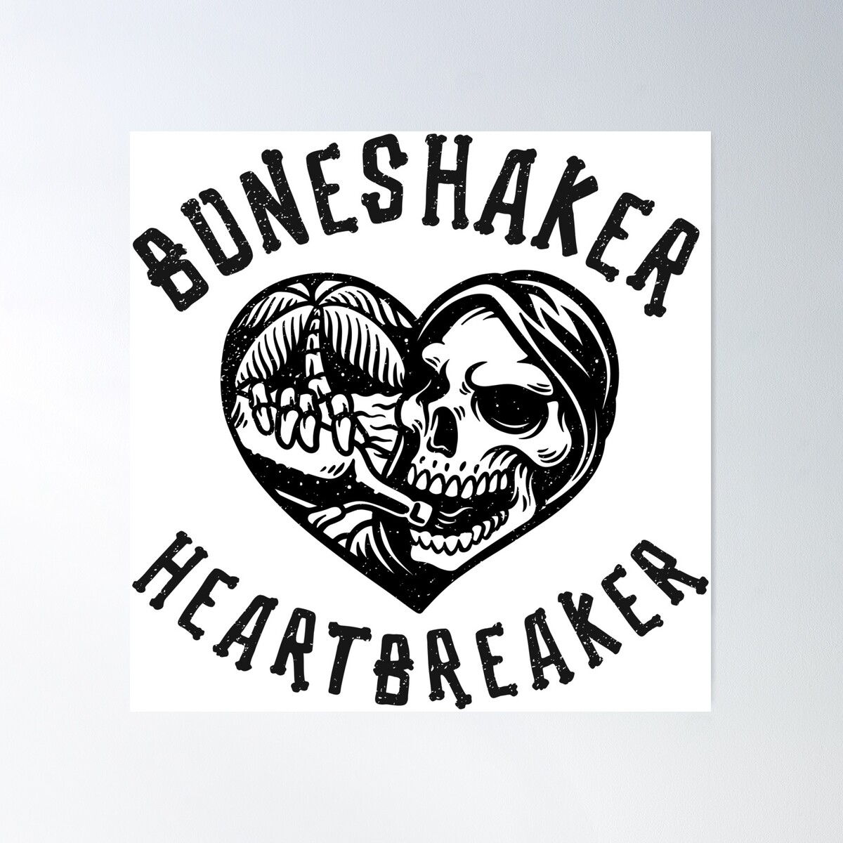 Boneshaker, Heartbreaker Poster Wall Art, Modern Wall Decor For Living ...