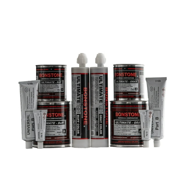 Bonestone Ultimate Quart Adhesive (Gray) Ideal for Limestone ...